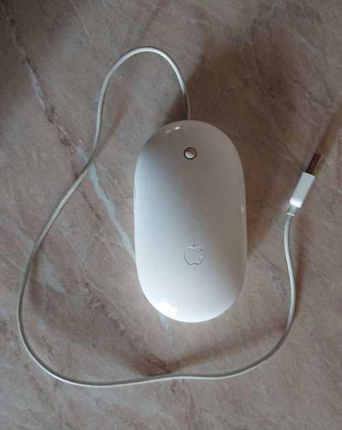 Apple Mighty Mouse Wired USB White Model A1152