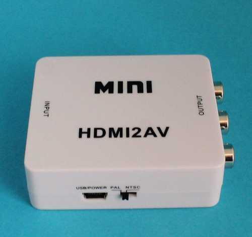 Конвертер hdmi - RCAx3 1080p USB5V OEM