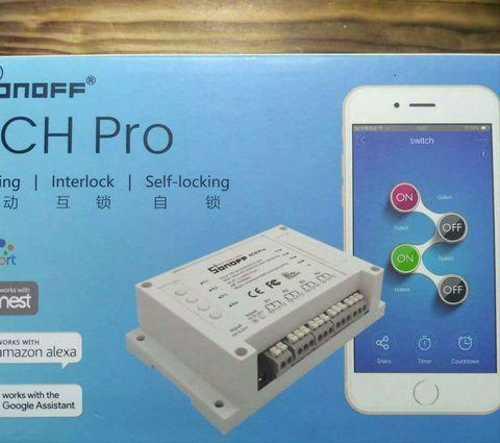 Sonoff 4ch pro WiFi реле на 4 канала