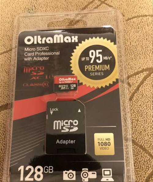 Карта памяти MicroSD 128 Gb