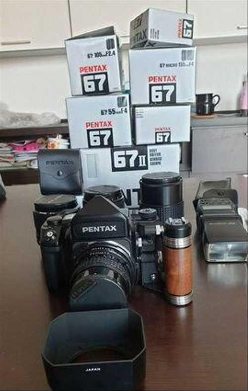 Pentax 67ii с набором из 4-х объективов