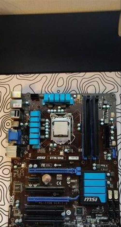 Intel Core i5 3570K + MSI Z77A-G43 + 8 гб DDR3