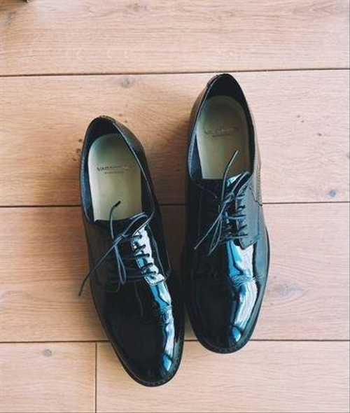 Ботинки Vagabond кожаные, жен., 39EU, черный лак