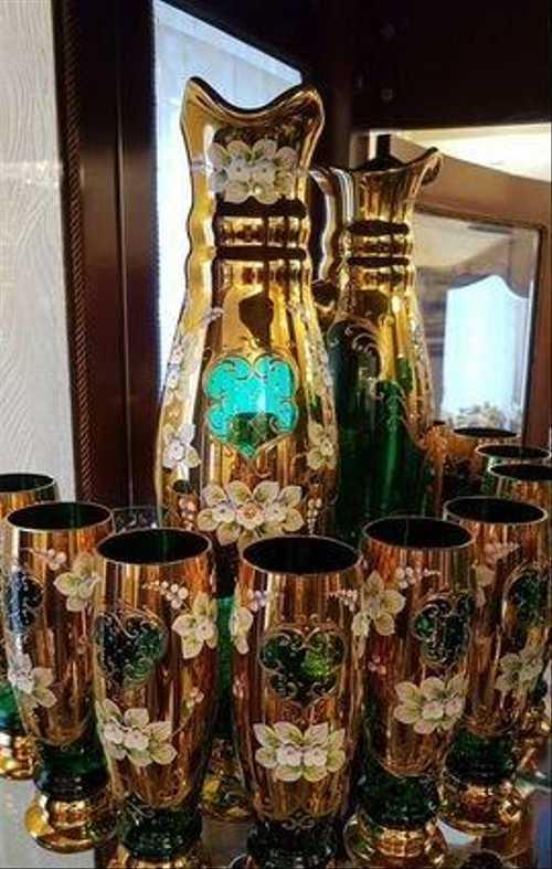 Наборы графин со стаканами Богемия Смальта Лепка