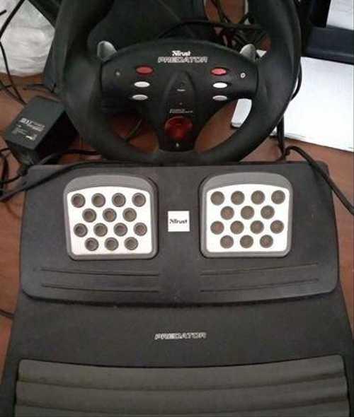 Игровой руль с педалями Trust Predator 3500