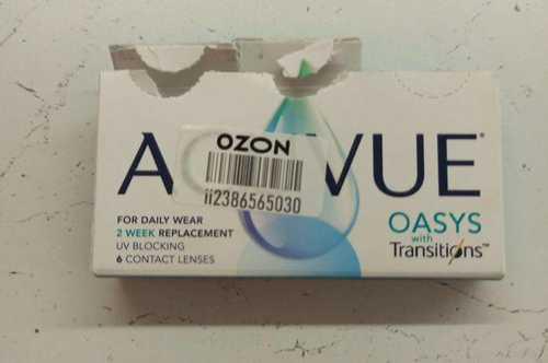 Линзы Acuvue oasys -7 with transitions