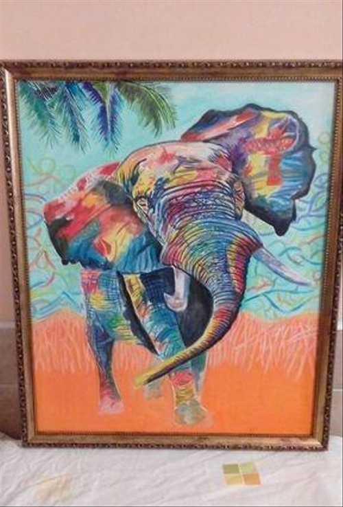 Картина маслом" Слон"