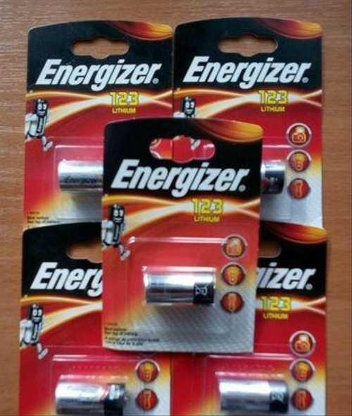 Батарейки CR 123 Energizer Lithium 3V