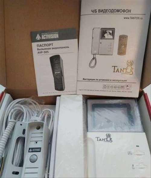 Видеодомофон Tantos TAB-4PB2-S kit