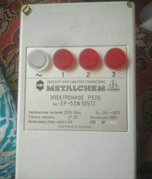 Электронное реле metalchem ep-53n 105tz