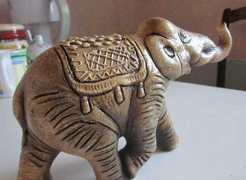 Копилка. Обаятельный слоник, керамика, глазурь, ру
