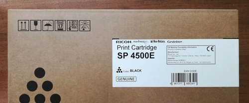 Картридж Ricoh SP 4500E черный оригинальный