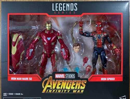Marvel Legends Iron Man and Spider Man