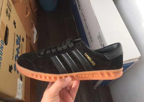 Adidas hamburg black gold 45 размер новые
