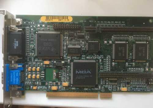 Matrox Millenium 2 mb видеокарта PCI