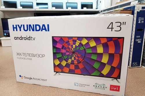 Телевизор Smart TV Hyundai 43" LED 4K UHD Wi-Fi