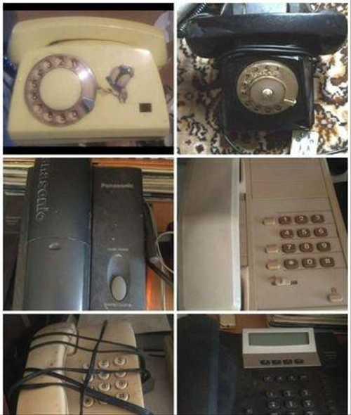 Советский телефон стационарный дисковый