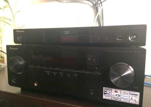 Ресивер Pioneer VSX-421 и видеоплеер BDP-160