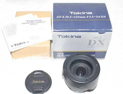 Nikon Tokina AT-X 16.5-135mm 8.2Х кратный зум