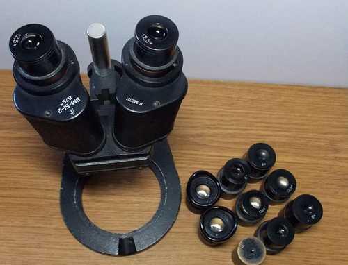 Микроскоп бинокулярный бм-51-2 8,75x