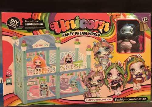 Единорожка пупси слайм - игровой домик сюрприз