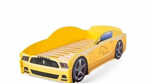 Кровать-машина "Мустанг" желтый