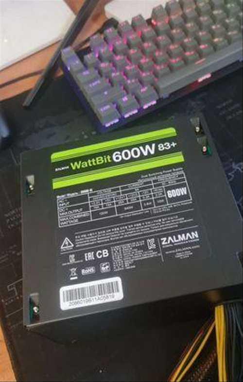 Блок питания Zalman zm600-xe 600Вт