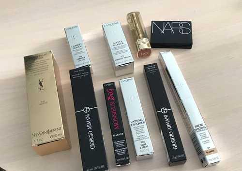 Декоративная косметика новая Lancome, Armani, YSL