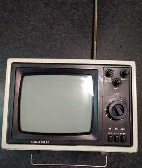 Телевизор Silelis 405d 1 портативный черно-белый