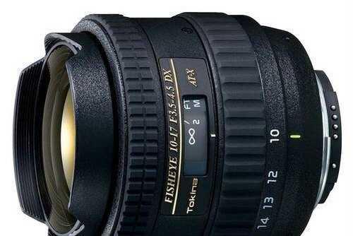 Nikon Tokina AF 10-17mm f/3.5-4.5 Fish-Eye Фишай