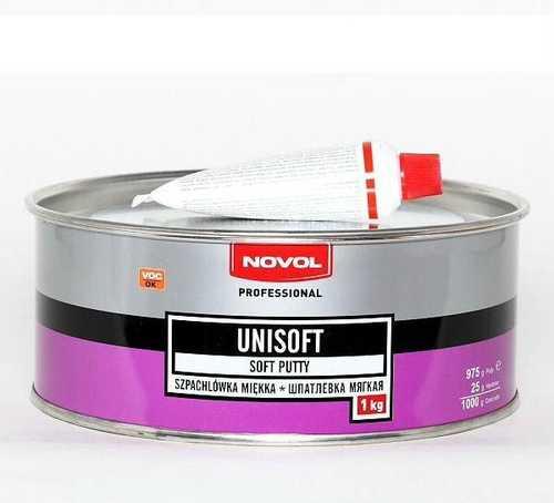 Шпатлевка мягкая Novol Unisoft (1 кг)