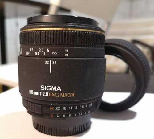 Объектив Sigma EX 50mm 1:2.8 DG Macro