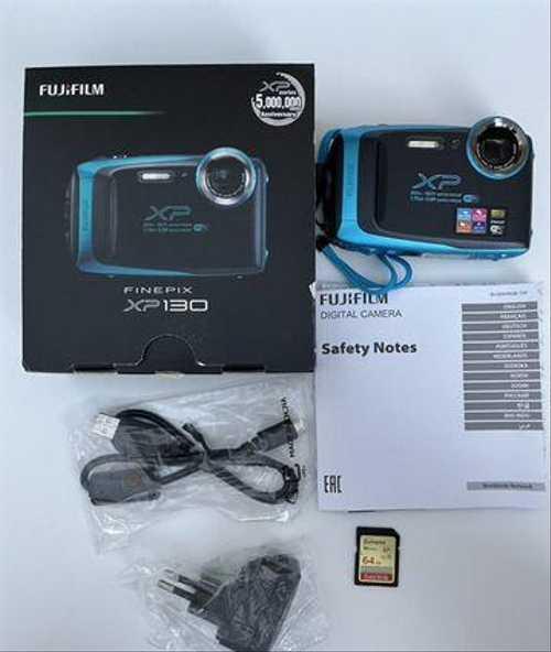 Fujifilm Finepix XP130 + карта sdxc