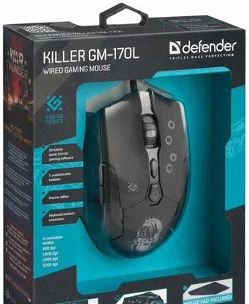 Мышь Defender Killer GM-170L(Мещера)