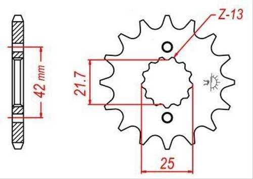 Звезда передняя JT Sprockets JTF513