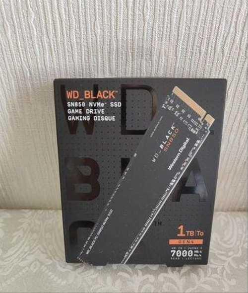 WD Black SSD SN850 Gaming M.2 NVMe 1TB