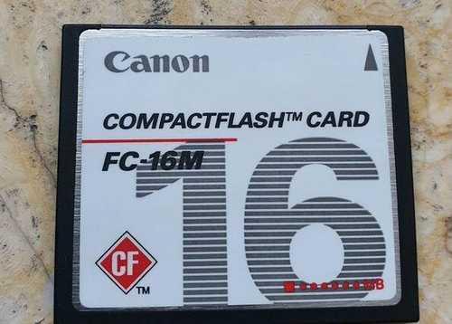 Карта памяти CompactFlash 16 Мб