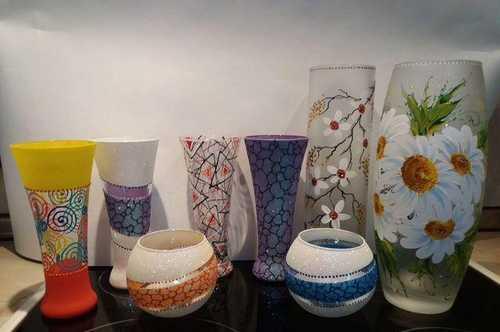 Вазы ручной росписи