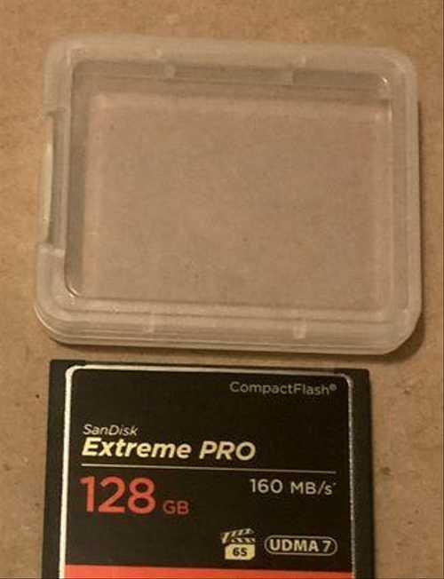 Фото compact flash sandisk extreme pro 128gb 160mb