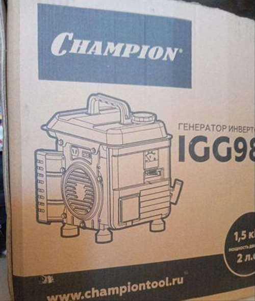 Бензиновый генератор champion IGG980новый