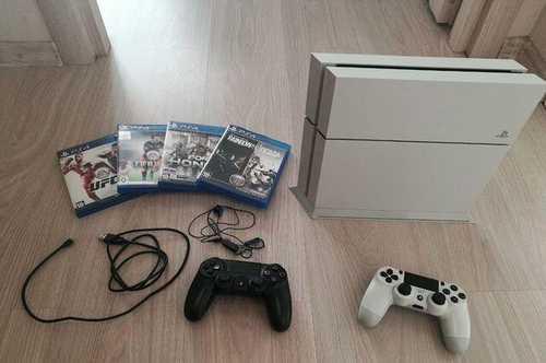 Sony PlayStation 4 fat белая ps4 приставка