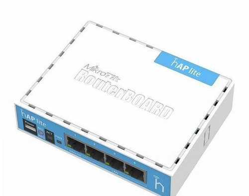 Маршрутизатор MikroTik hAP lite, белый