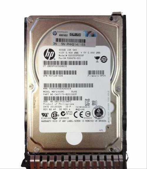 Жесткий диск HP 300Gb EG0300fbdsp 6G 2.5 10K