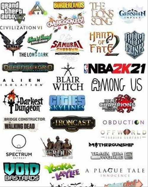 Коллекция 100 игр: GTA 5/Watch Dogs 2/Control и др
