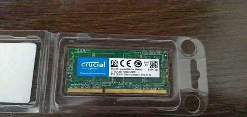 Озу sodimm Crucial (ct51264bf160bj.m8fp) 4 гб