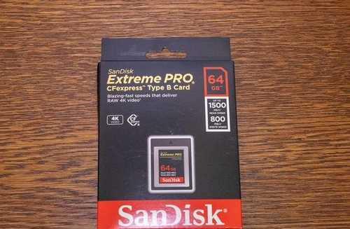 SanDisk Extreme Pro CFexpress Card Type B 64 Gb