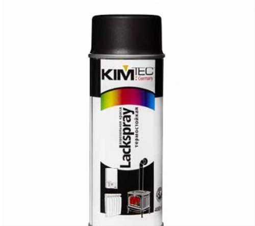 Краска аэрозоль "KimTec" lackspray термостойкая че