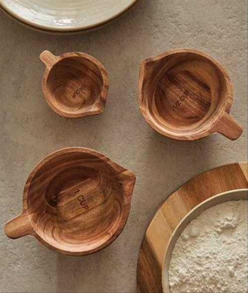 Набор деревянных мерных ложек(3шт.) Zara Home