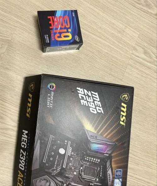 Intel core i9 9900k msi z390 meg ace