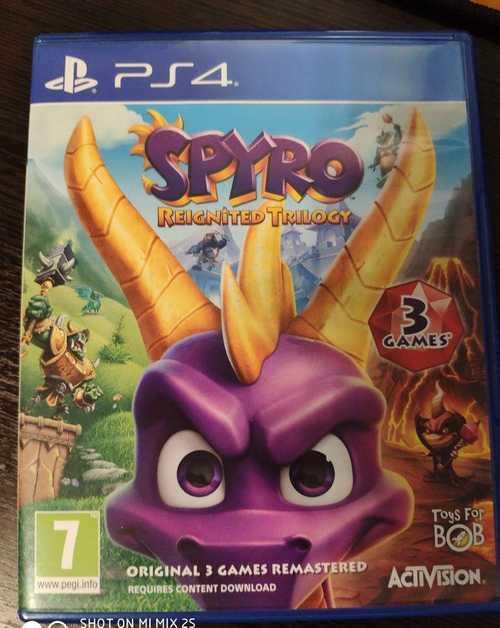 Spyro Reignited Trilogy диск для PS4